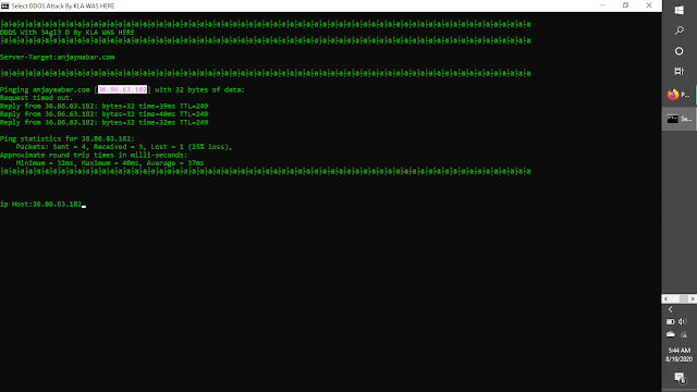 Tutorial Cara DDOS Attack menggunakan CMD