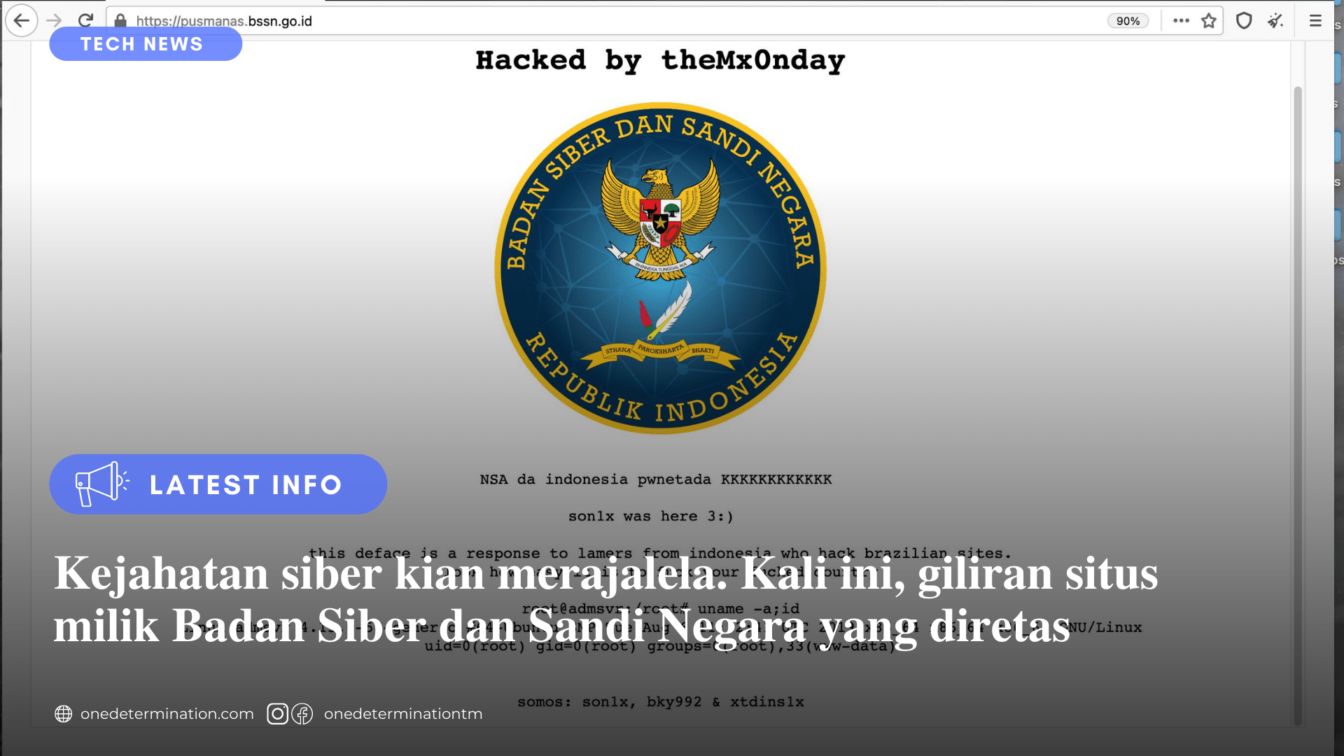 Situs Milik Badan Siber dan Sandi Negara Diretas Hacker