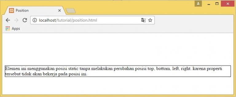 Cara Mengatur Posisi Elemen Dengan CSS